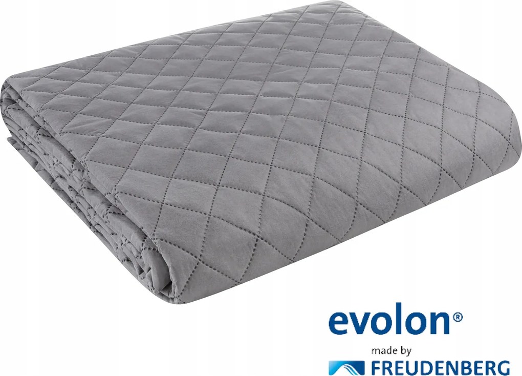 Alergsen Antiroztočový antialergický přehoz na postel Evolon Gray 160x200