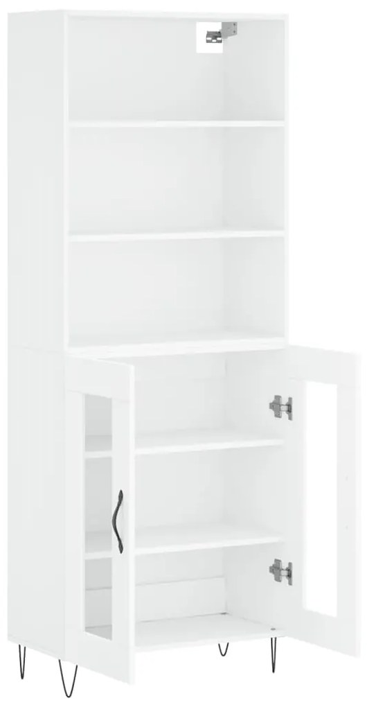 Skříň highboard bílá 69,5 x 34 x 180 cm kompozitní dřevo,  3189309