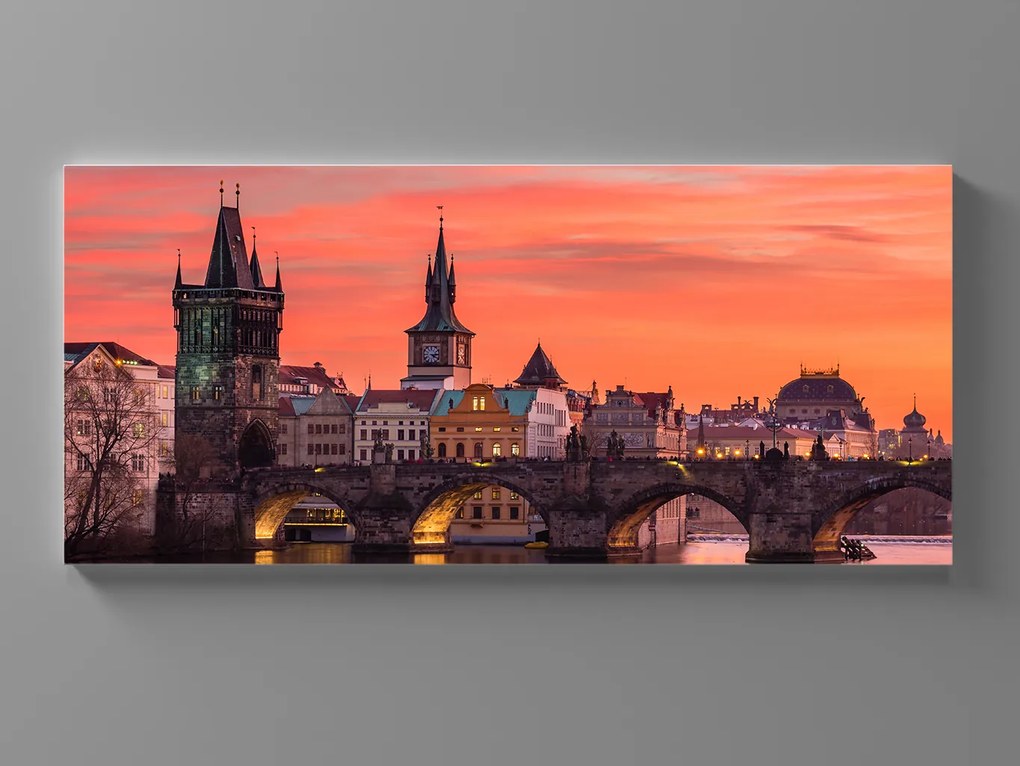 XXL obraz pražský karlův most Rozměr: 250 x 125 cm