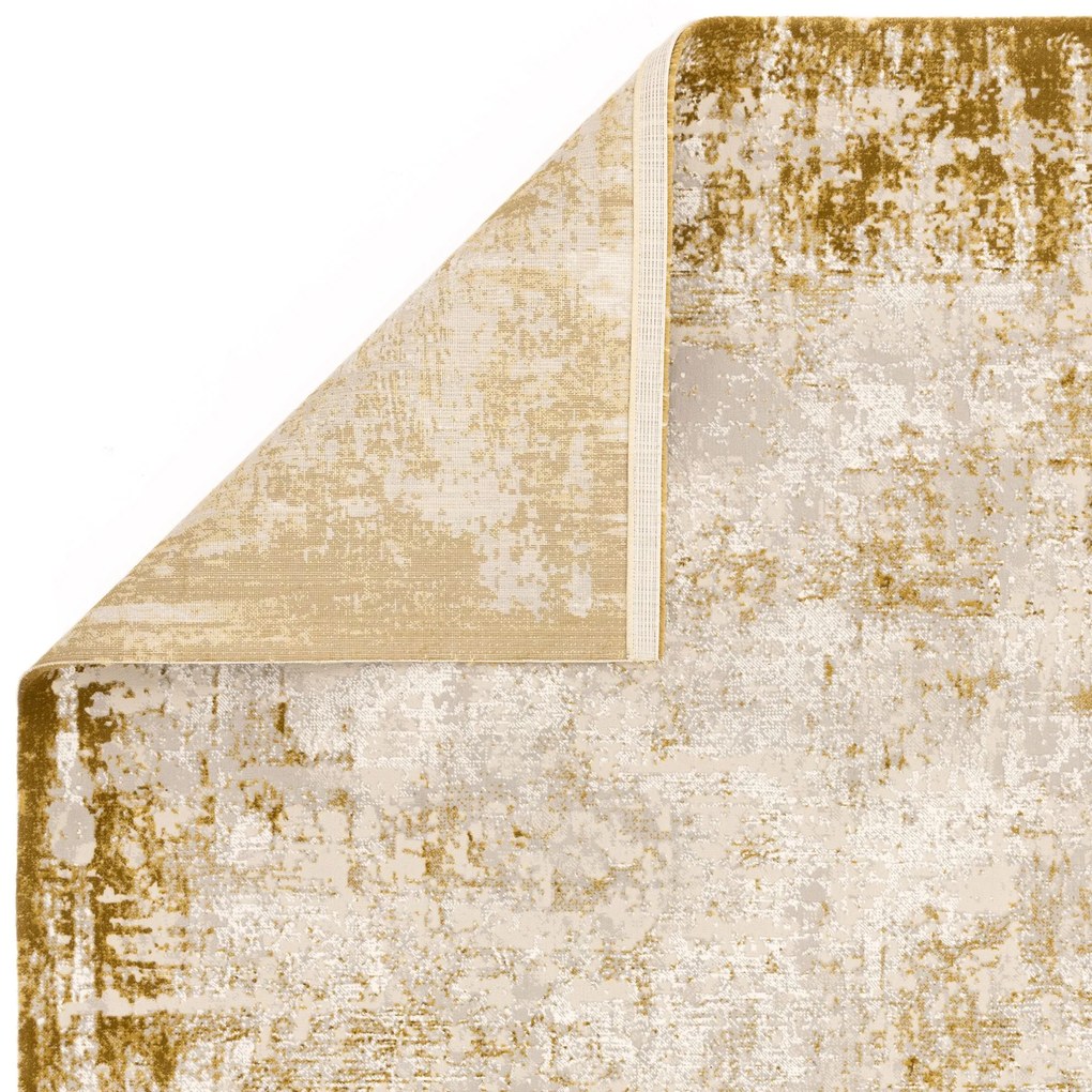Tribeca Design Kusový koberec Zoom Border Gold Rozměry: 160x230 cm