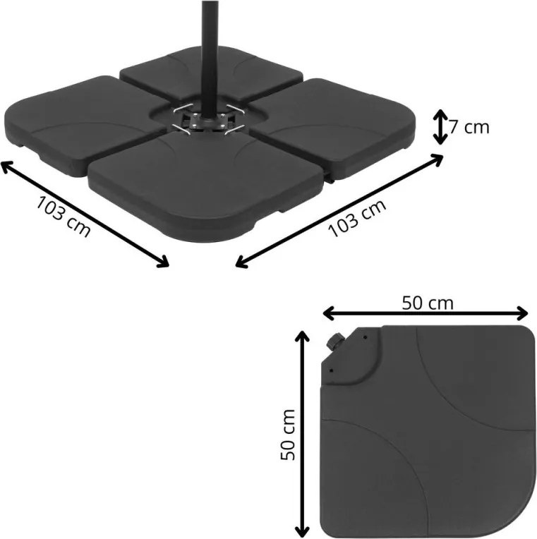 Základna slunečníku 60l SPRINGOS GU0053