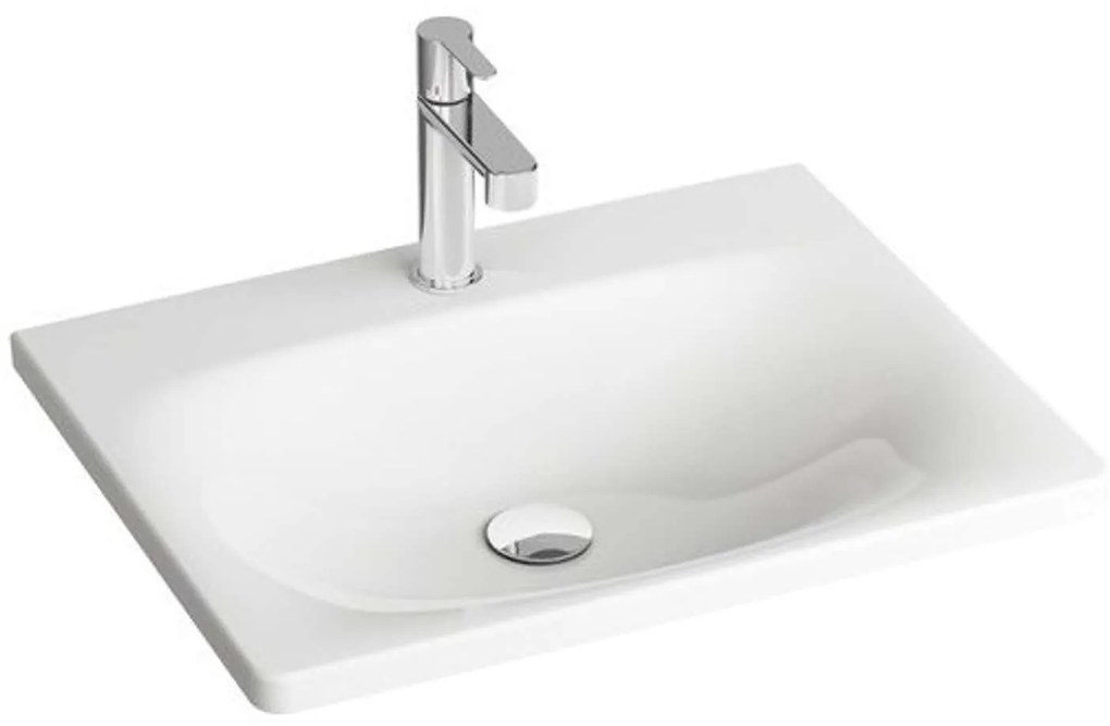 Ravak Balance - Umyvadlo 80x47 cm, s 1 otvorem pro baterii, bílá XJX01280000