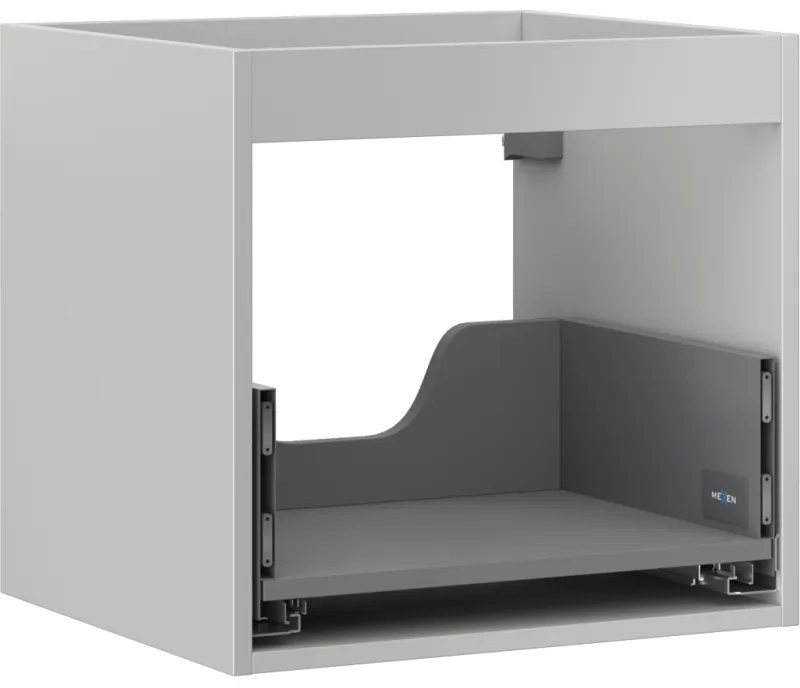 Mexen Box-A, závěsná skříňka 50 cm, 1 zásuvka, matná šedá, 91AX0-0500-470-1-62