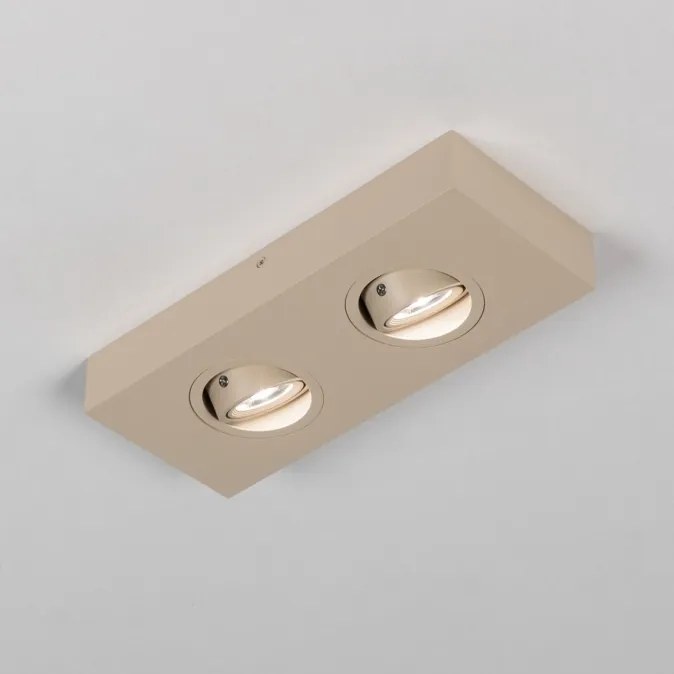 Stropní LED svítidlo Spot Quality Quadra 2 Taupe