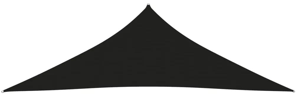 135780 vidaXL Stínící plachta oxfordská látka trojúhelník 3,5x3,5x4,9 m černá