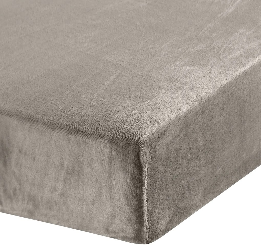 FLEECOVÉ PROSTĚRADLO FLANO 200X220 CM BÉŽOVÁ