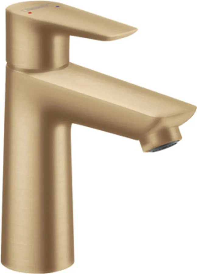 Hansgrohe Talis E, umyvadlová baterie 110 bez odtokové soupravy, kartáčovaná bronzová, 71712140