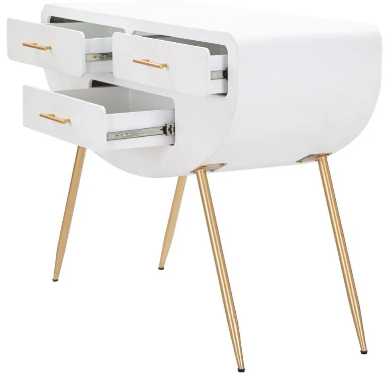 Designová konzole Raghnall 110 cm bílá