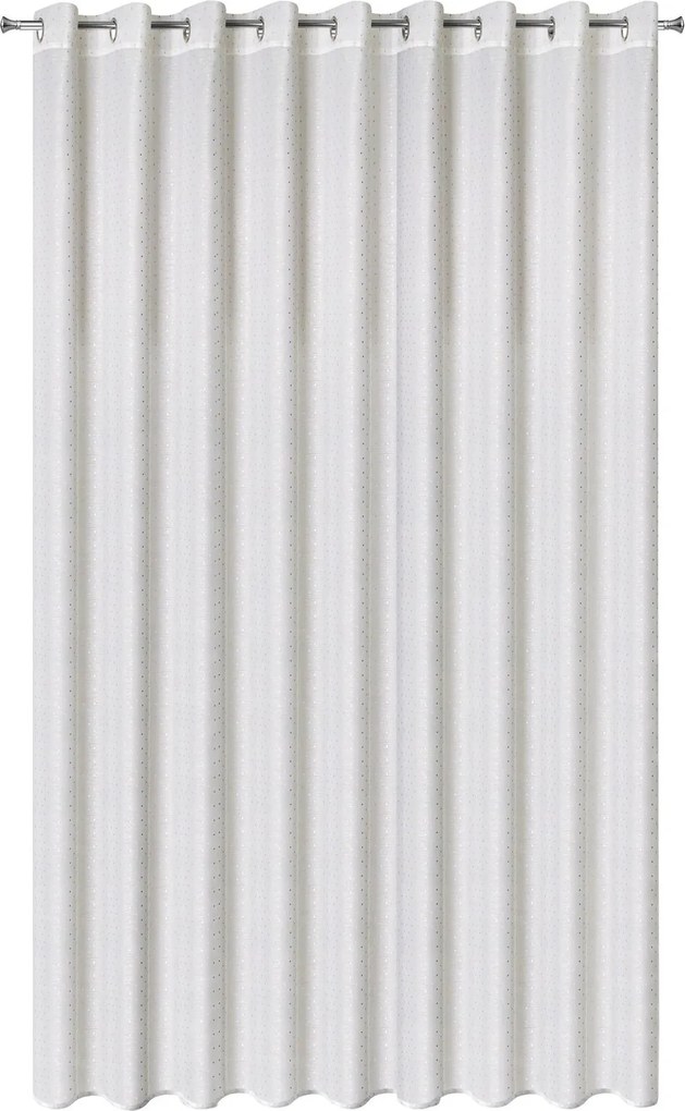 ZÁCLONA NA KROUŽCÍCH SIBEL 300 CM X 250 CM CM BÍLÁ