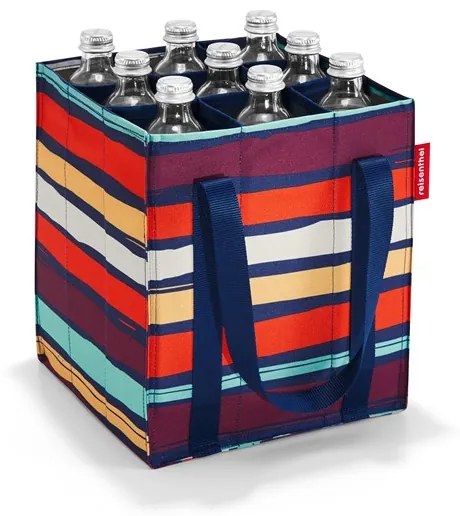 Nákupní taška na lahve BOTTLEBAG Reisenthel - barevné pruhy