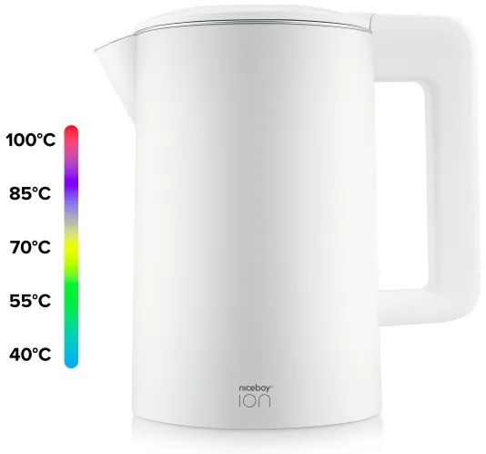 Niceboy ION ThermoKettle TK5 - Rychlovarná konvice s term. 1,7 l 2200W/230V bílá