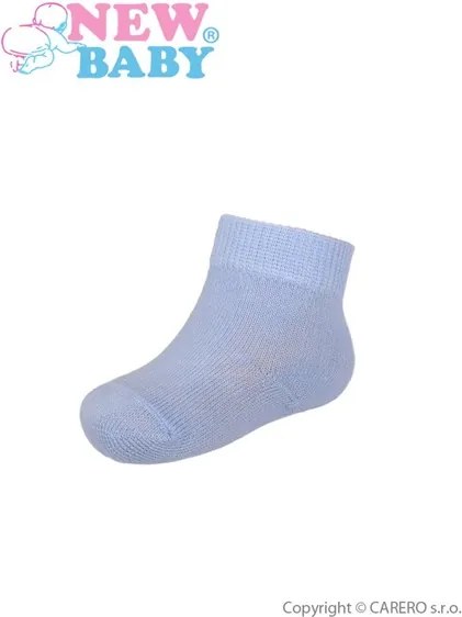 NEW BABY | New Baby | Kojenecké bavlněné ponožky New Baby modré | Modrá | 74 (6-9m)
