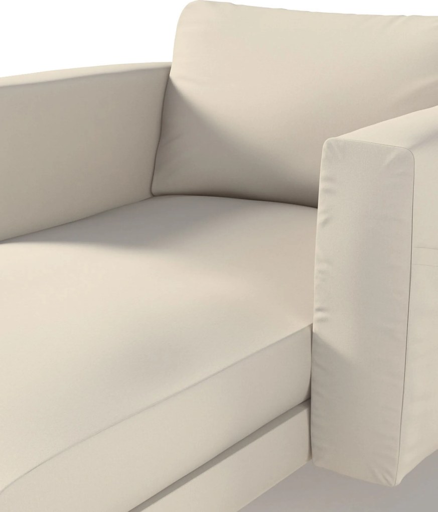Potah na IKEA Norsborg šezlong s loketními opěrkami barva béžová látka pletený vzor