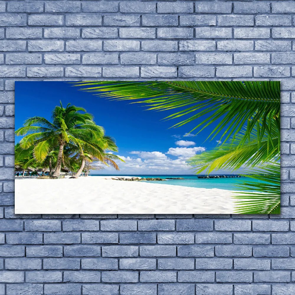 Plexisklo-obraz Tropická Pláž Moře Výhled 120x60 cm
