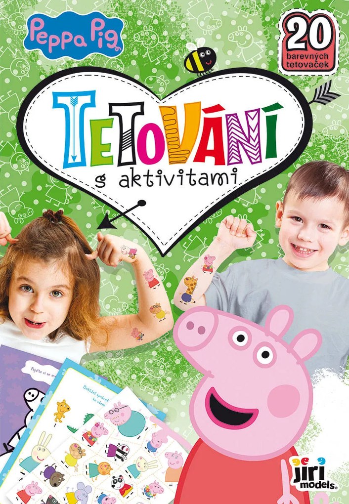 JIRI MODELS Tetování s aktivitami Peppa Pig 20 tetovaček 5