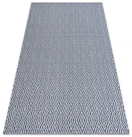 Ekologický koberec CASA, EKO SISAL Boho, Diamanty 22084 tmavě modrá /