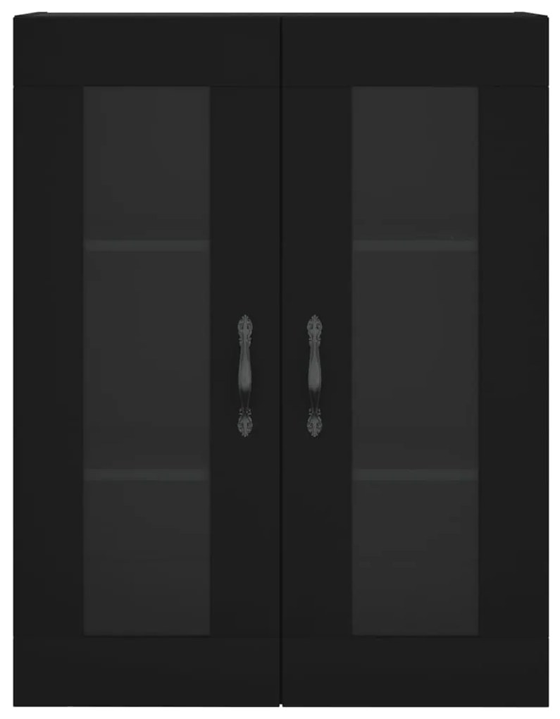 Skříň highboard černá 69,5 x 34 x 180 cm kompozitní dřevo,  3198690