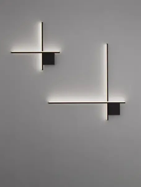 Designové nástěnné svítidlo Cross 50 černá