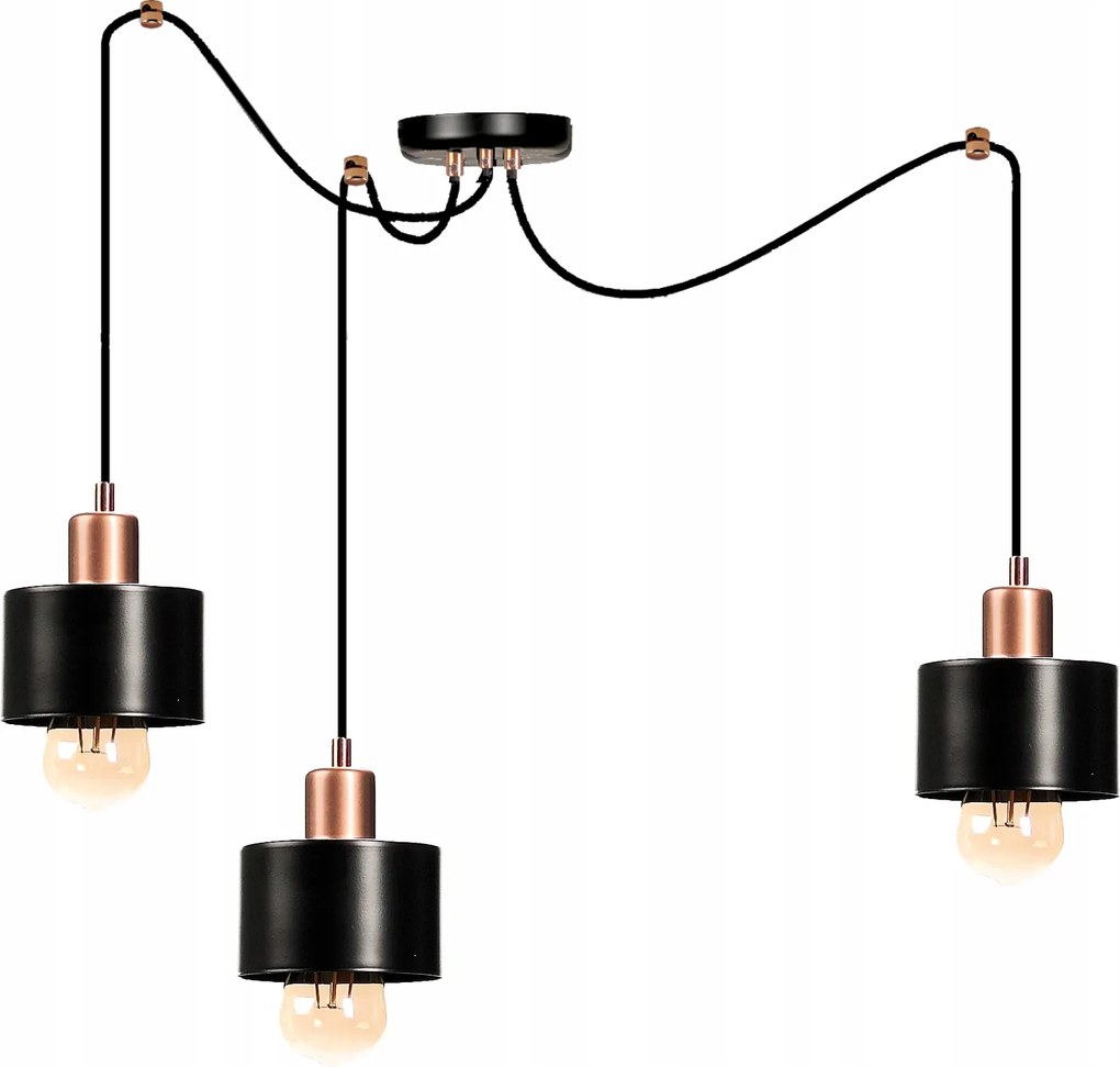Závěsná stropní lampa Loft Edison Spyder Industrial Edison Led E27