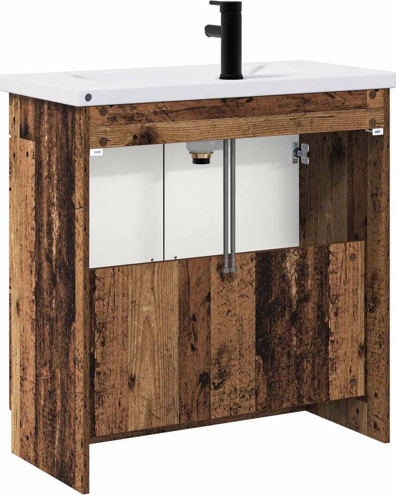 Sada koupelnového nábytku Staré dřevo 56 x 37,5 x 81 cm 3404132
