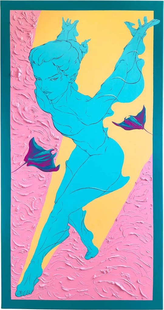 Ondřej Mio Michálek | Dive of Ecstasy Rám: Černý, Velikost: 70 x 50 cm