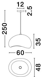 Designový lustr Aere 60