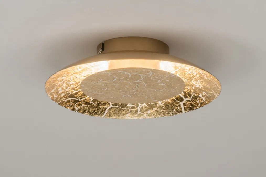 Stropní designové LED svítidlo do ložnice Castonne Gold