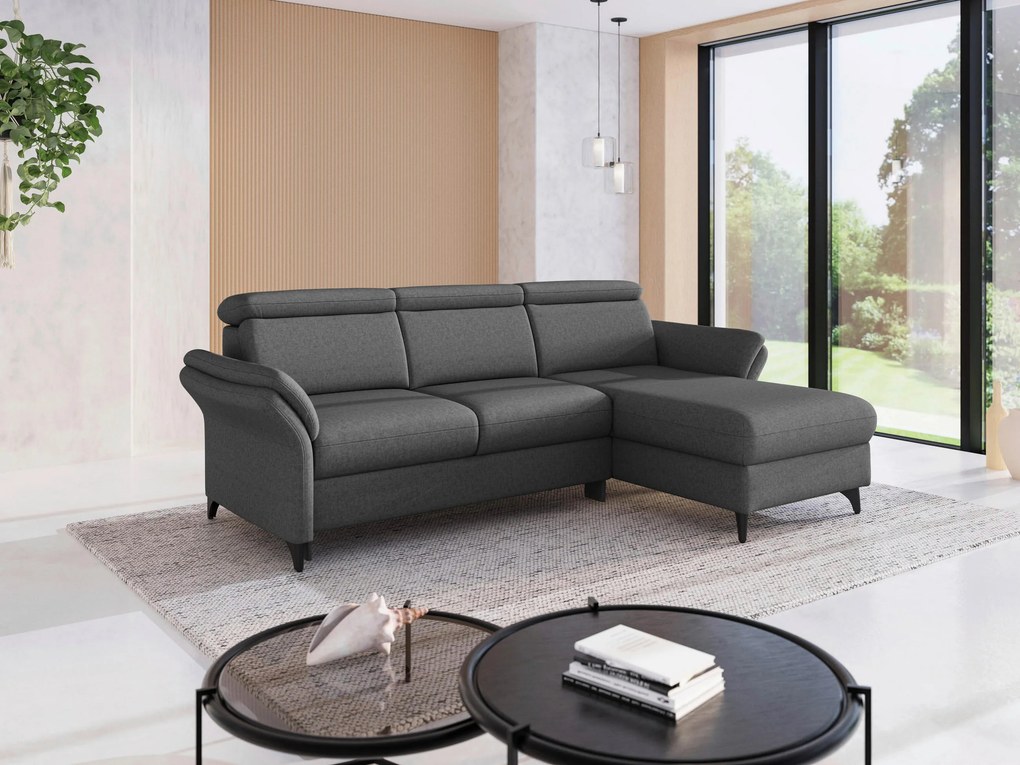 XXXLutz ROHOVÁ SEDAČKA, textil, tmavě šedá Sit & More - Sedací soupravy - 000144025802