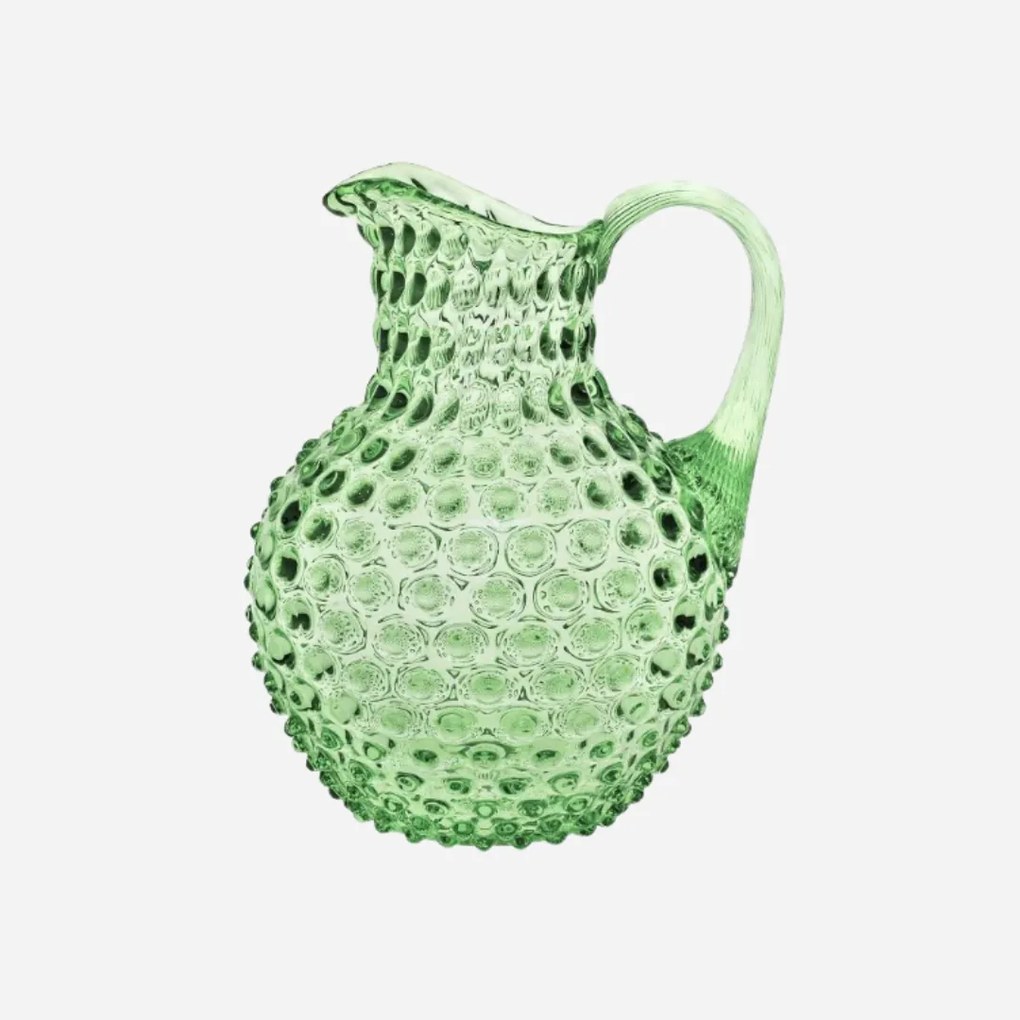 Zelený džbán Hobnail