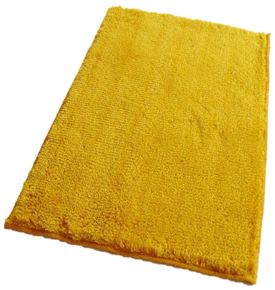 ROUTNER Koupelnová předložka COTTON Žlutá - Žlutá / 60 x 100 cm