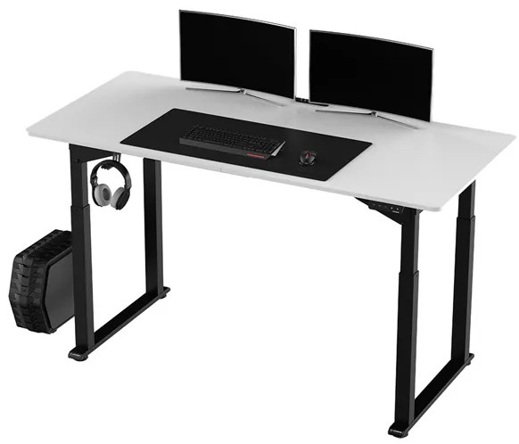 Lama Plus Elektricky výškově nastavitelný stůl UPLIFT — 160 cm, bílá / černá