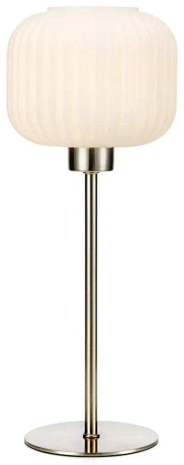 Stolní lampa v ocelově zlaté barvě Markslöjd Sober Biano.cz
