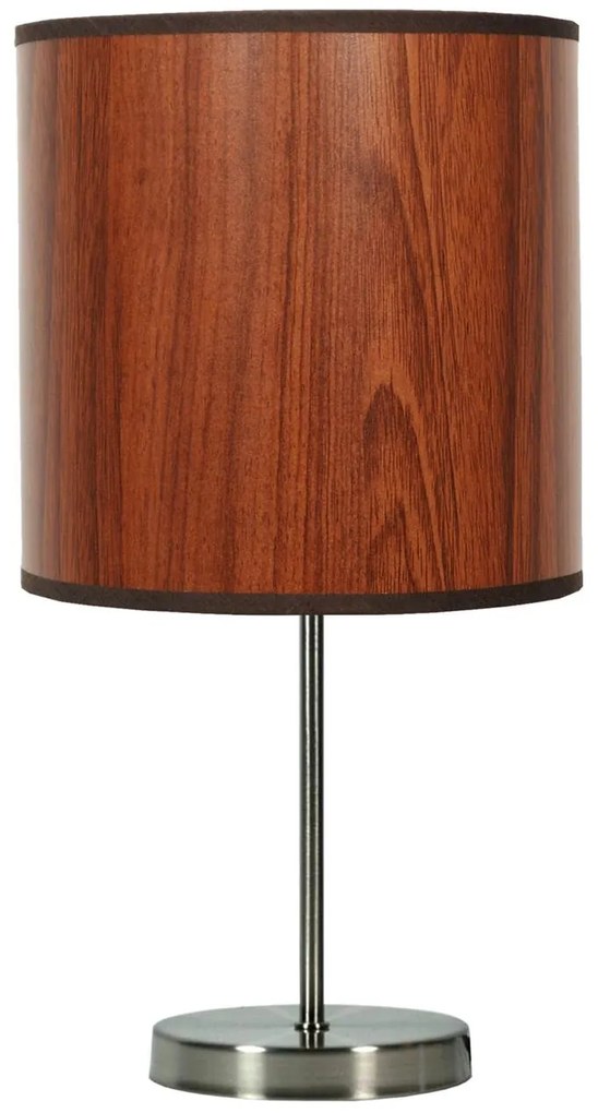 Stolní lampa imitující dřevo VALLADOLID, 1xE27, 60W, dub Clx