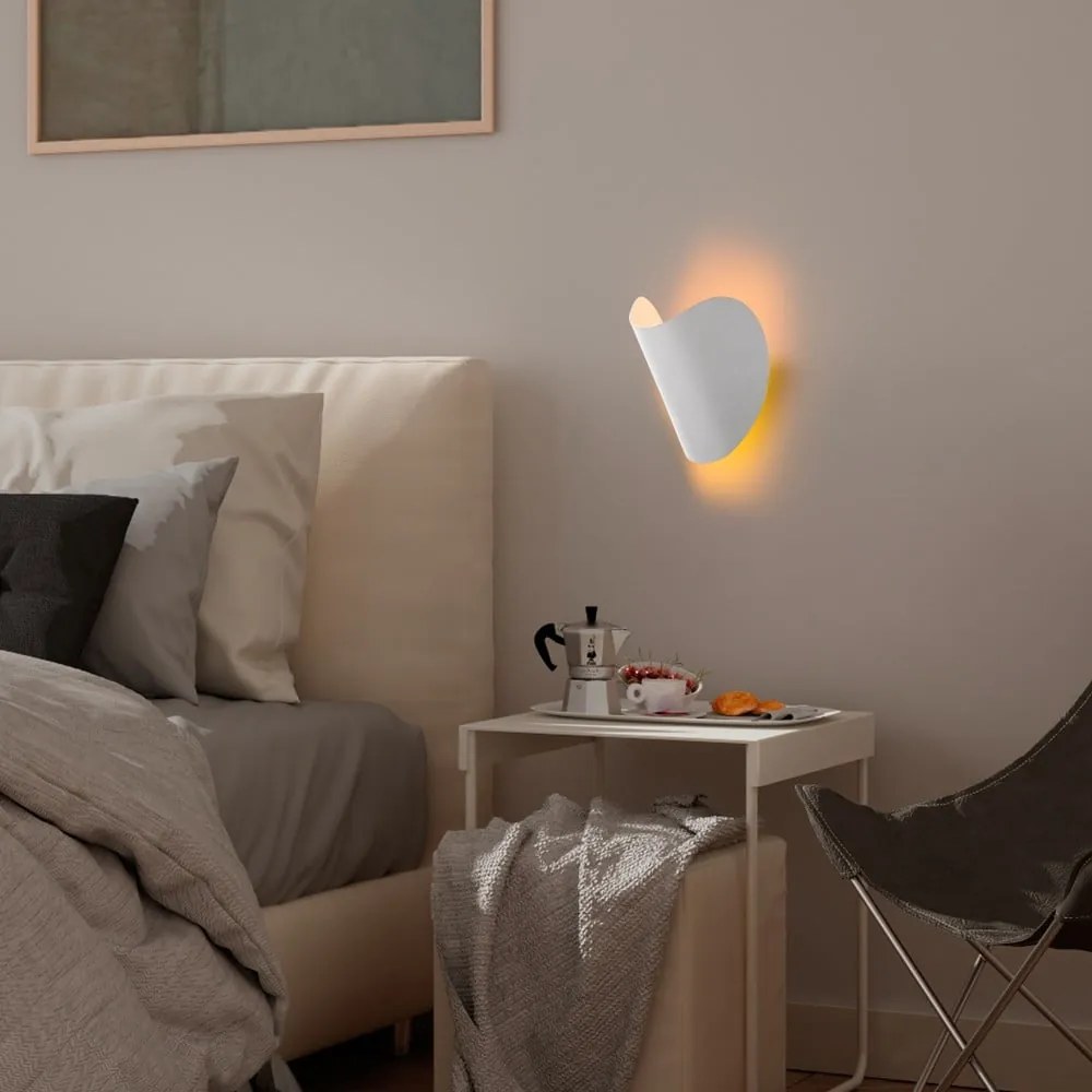 Bílé LED nástěnné svítidlo Heybe – Opviq lights