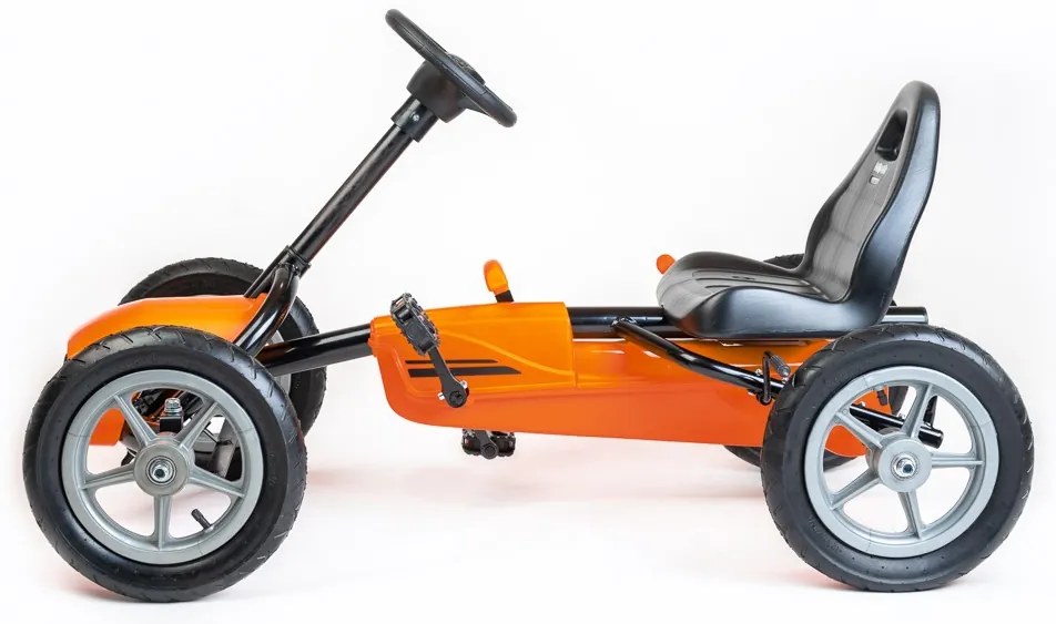 Dětská šlapací motokára Go-kart Baby Mix Buggy oranžová