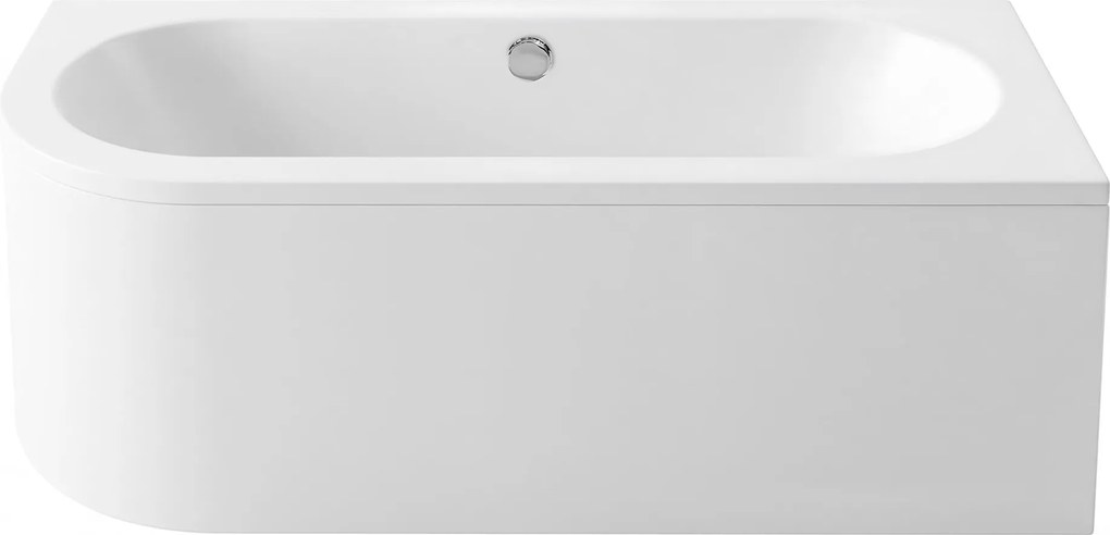 Asymetrická akrylátová vana s krycím panelem REA ORION Pravá 150x75 cm, bílá