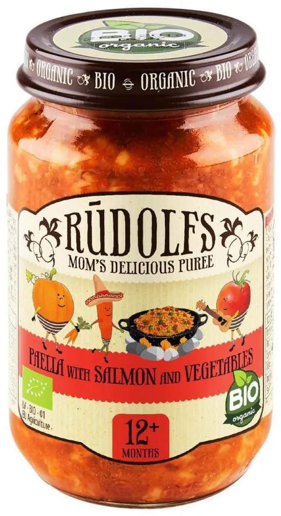 Rudolfs BIO Paella s lososem a zeleninou 190 g