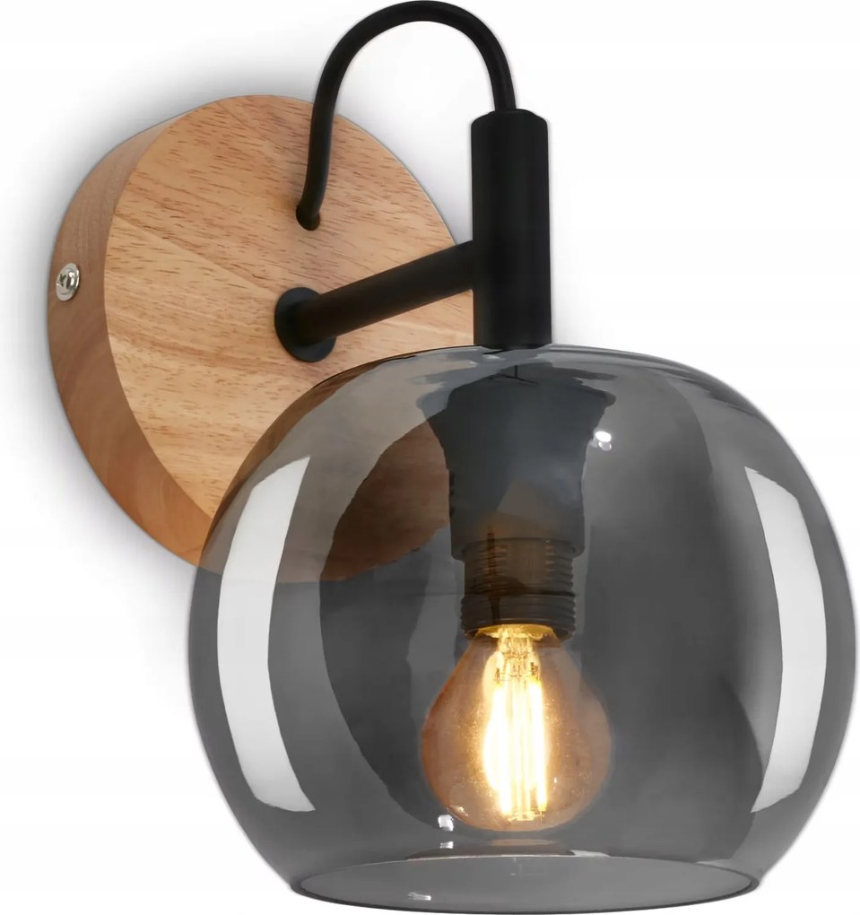Nástěnná lampa ze skla E14 Design Obývací pokoj Ložnice Chodba