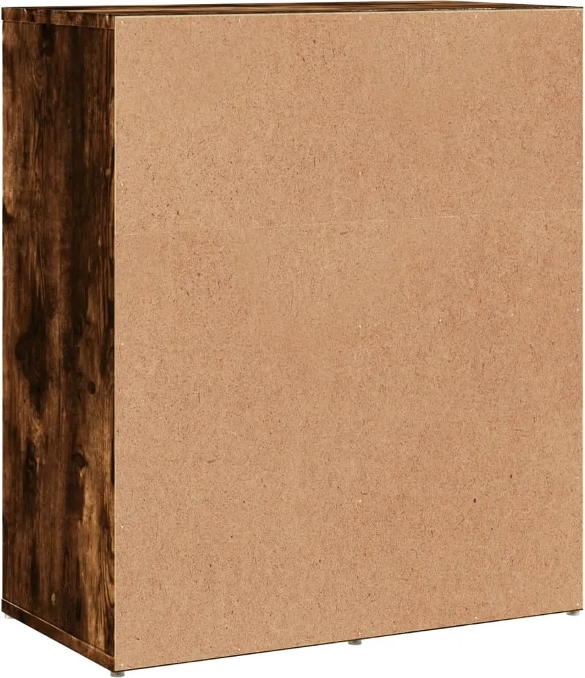 Příborníky 2 ks kouřový dub 60 x 31 x 70 cm kompozitní dřevo 3276557