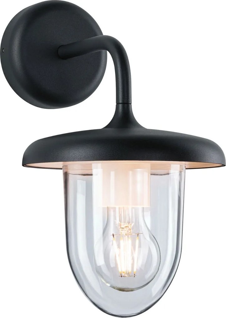P 94757 Venkovní nástěnné svítidlo Vintario IP44 kruhové 180x250mm max. 20W 230V antracit hliník - PAULMANN