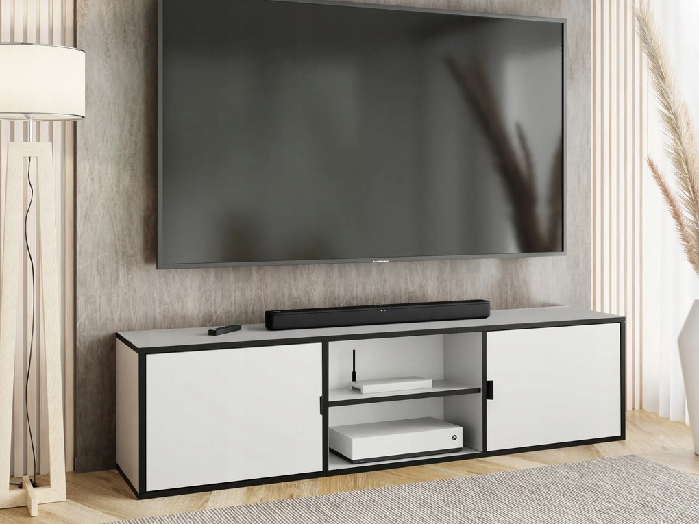 TV skříňka LUNO 3 otevřená TV skříňka bílý