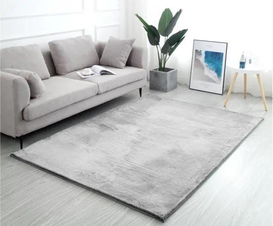 Hebký koberec RABBIT SVĚTLE ŠEDÁ 170x120 cm