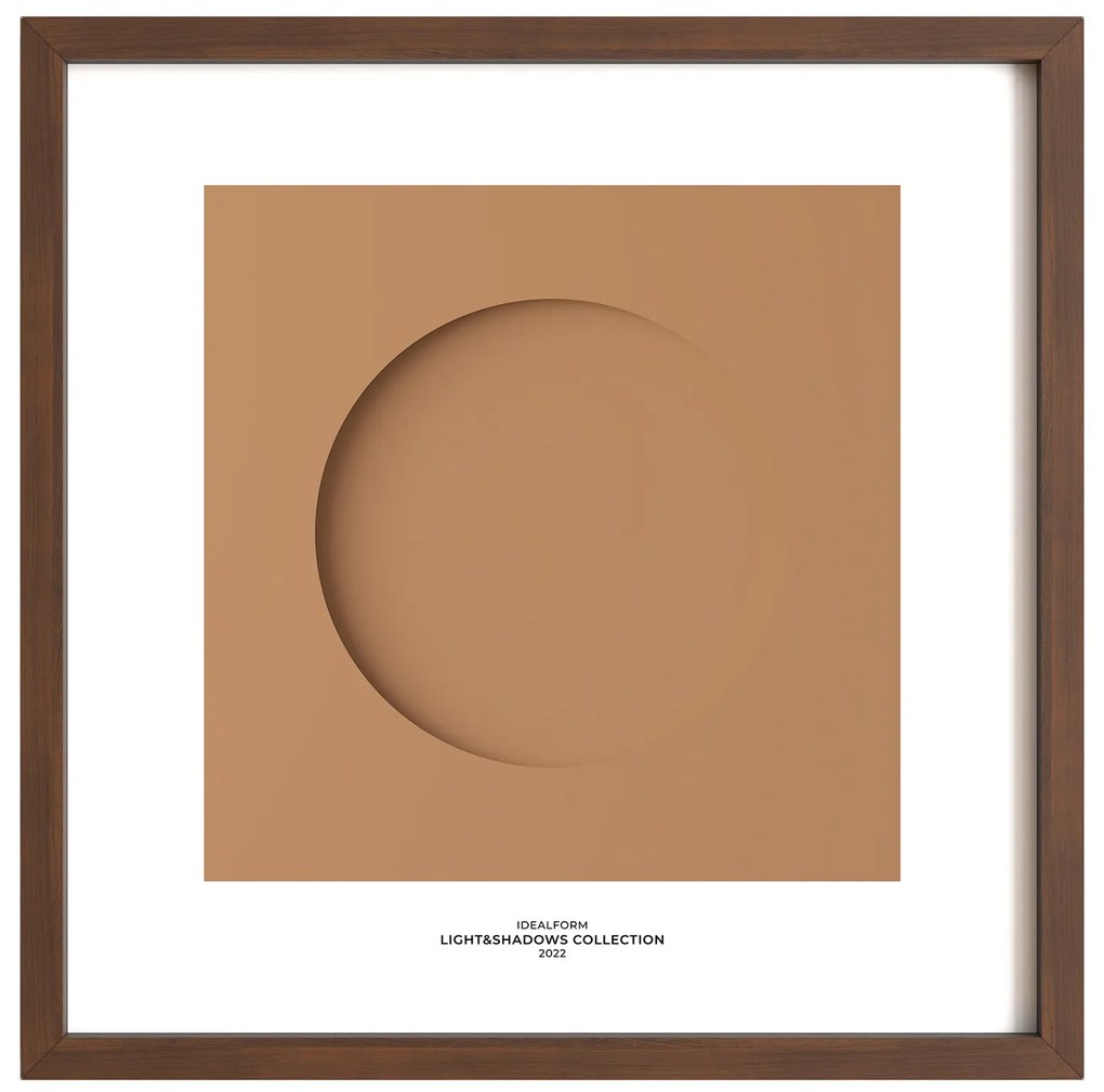 Idealform Poster no. 1 Minimalist circle Barva: Terracotta, S textem: Bez textu