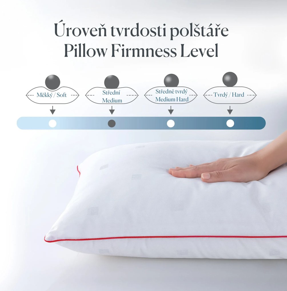 Polštář Dacron® 95, 750 gr, pratelné na 95 °C, 50x70 cm