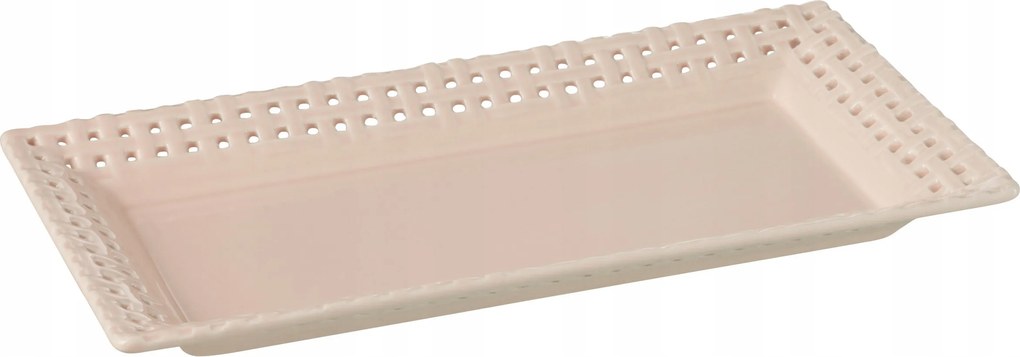 Podnos Ceramic Pink J-line, 32 cm