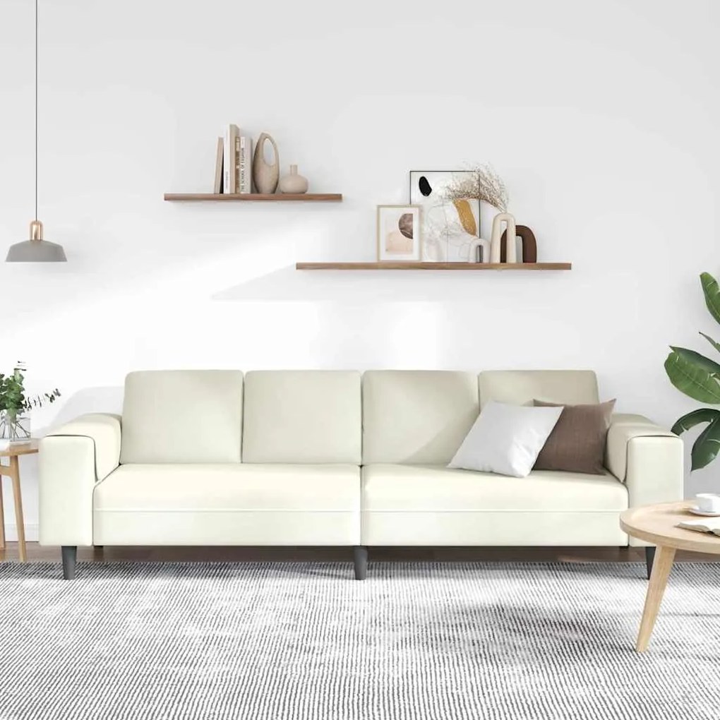 Pohovka do obývacího pokoje Krémová 250 x 77 x 76 cm 3335098