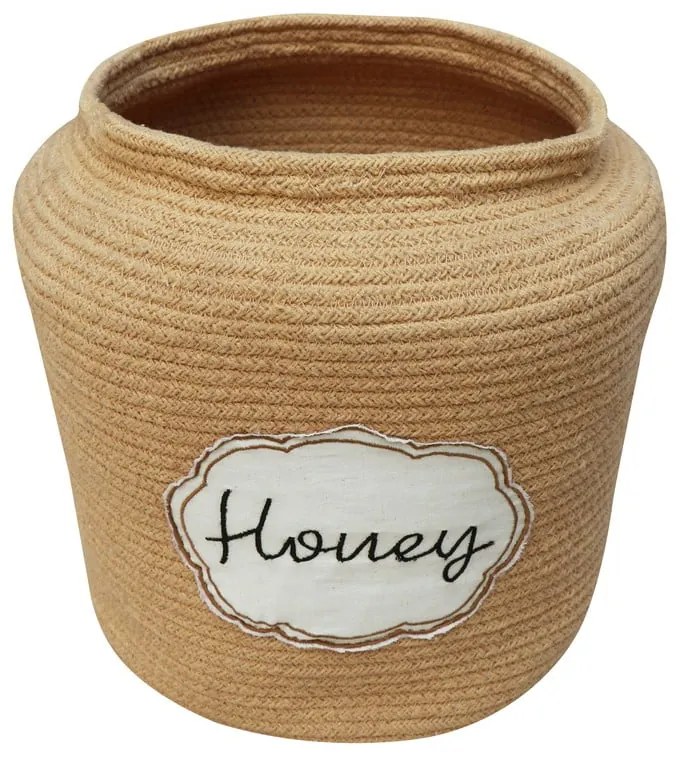 Světle hnědý látkový dětský koš na hračky ø 28x27 cm Honey Pot – Lorena Canals