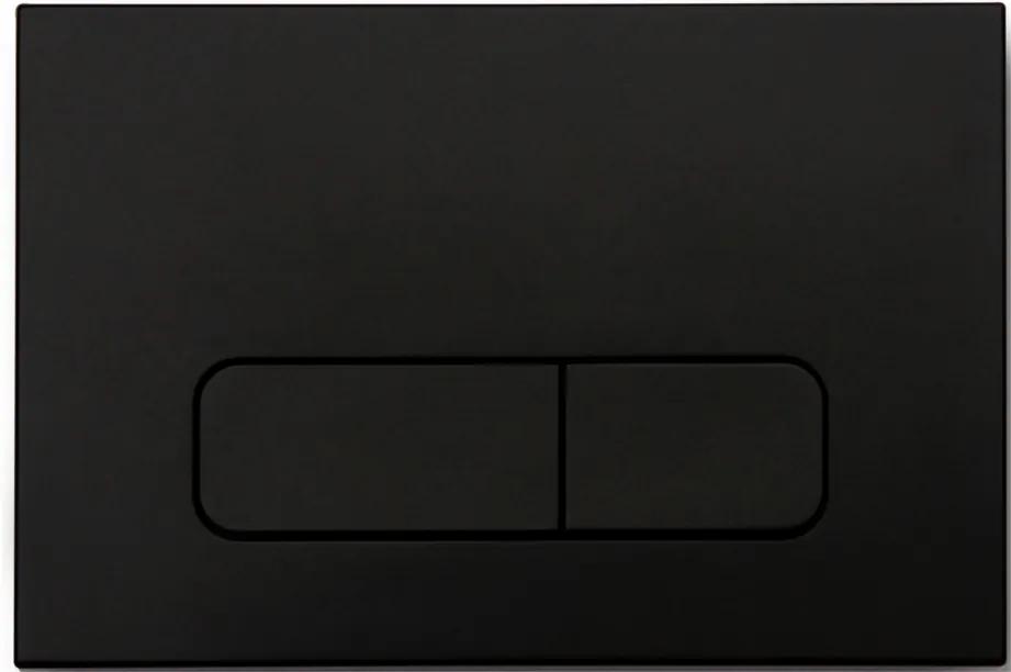 MAXMAX Ovládací tlačítko splachovadla - černé - dvojčinné - plastové - typ B