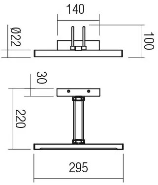 Redo group Redo Ikon, bílé nástěnné svítidlo nad obraz LED 7,3W 3000K, délka 29,5cm