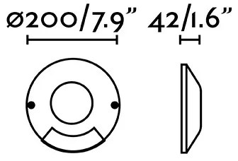 FARO 70285 - LED Venkovní nájezdové svítidlo LOTH-1 LED/6W/230V IK10 IP67